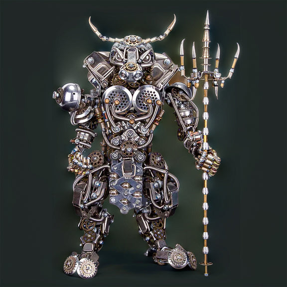 DIY 3D Metal Mechanical Bull-Headed Man Punk Demon Assembly Model 2500 ...